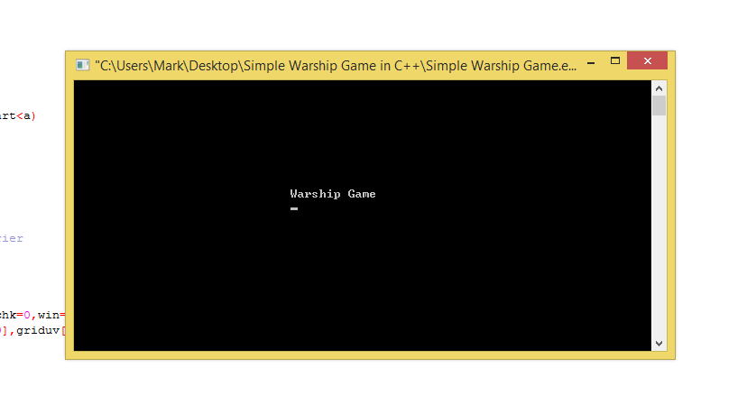Simple Warship Game in C++ Free Source Code | SourceCodester